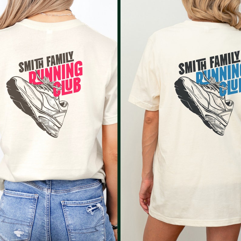 Custom Family Fun Run Shirt for Family Marathon Tee Personalised Family ...