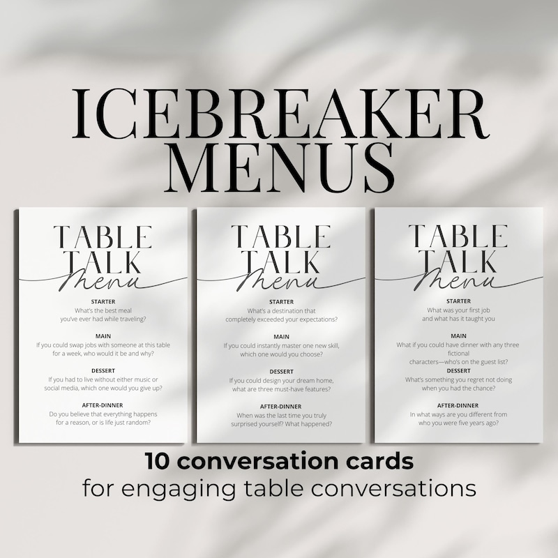 Wedding Table Games List - Etsy UK