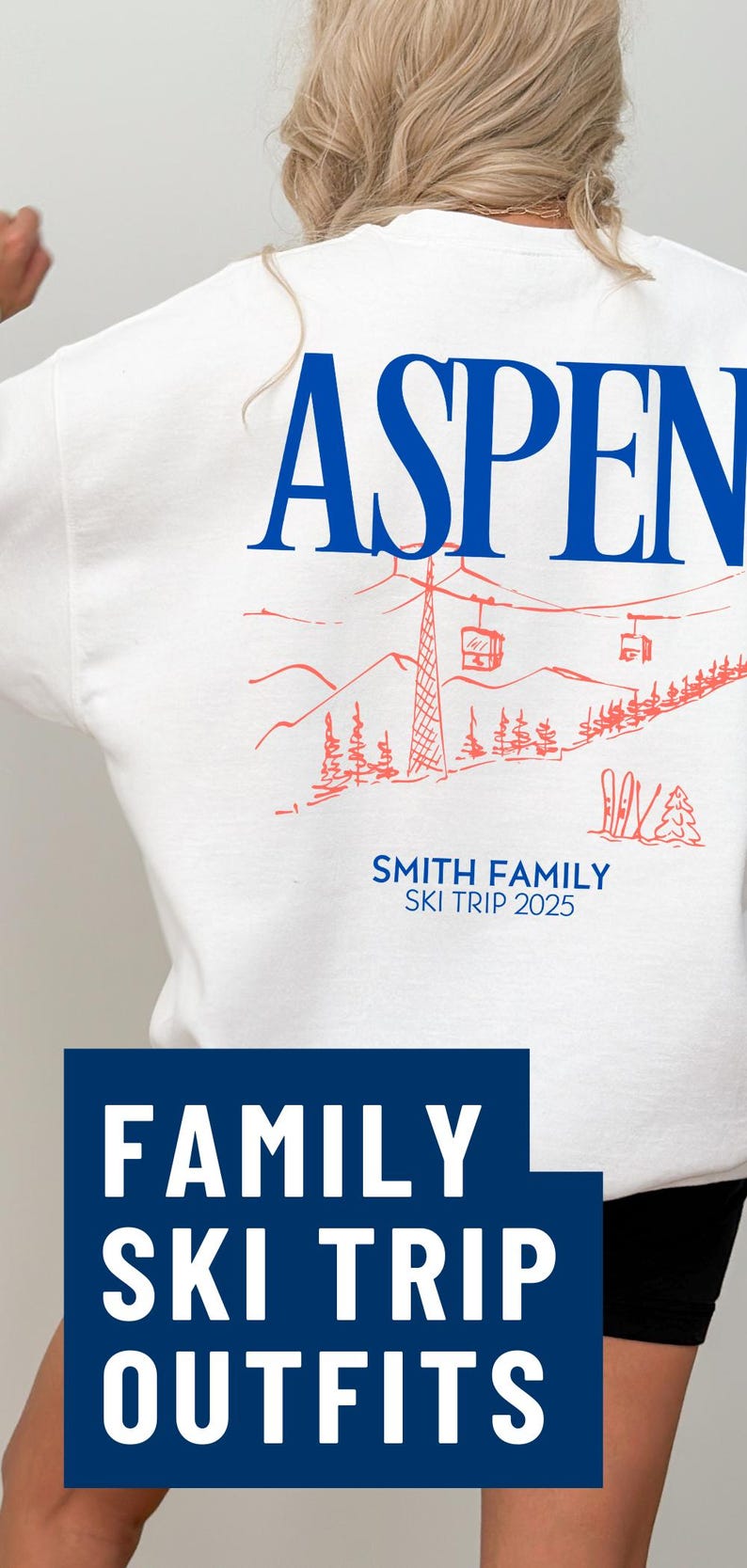Matching Family Ski Trip Sweater Personalized Ski Season Sweatshirt for ...
