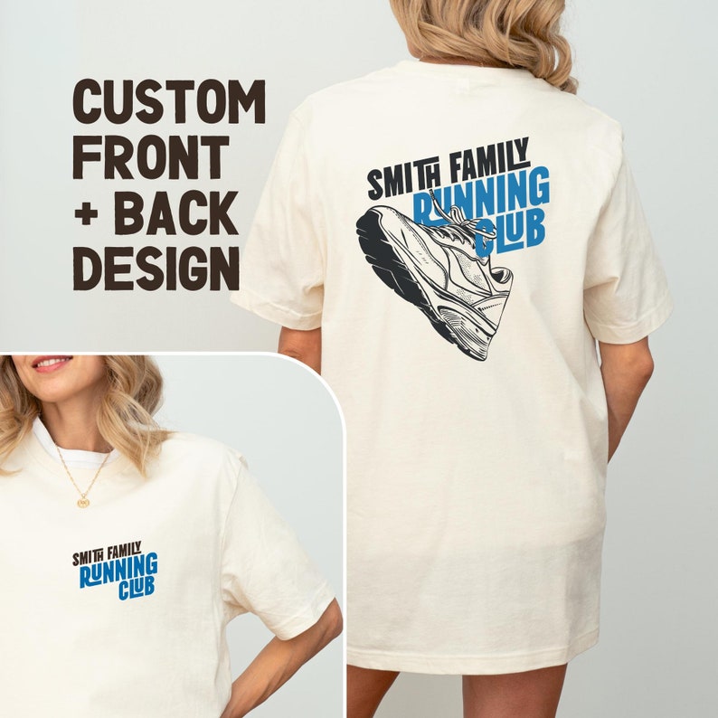 Custom Family Fun Run Shirt for Family Marathon Tee Personalised Family ...