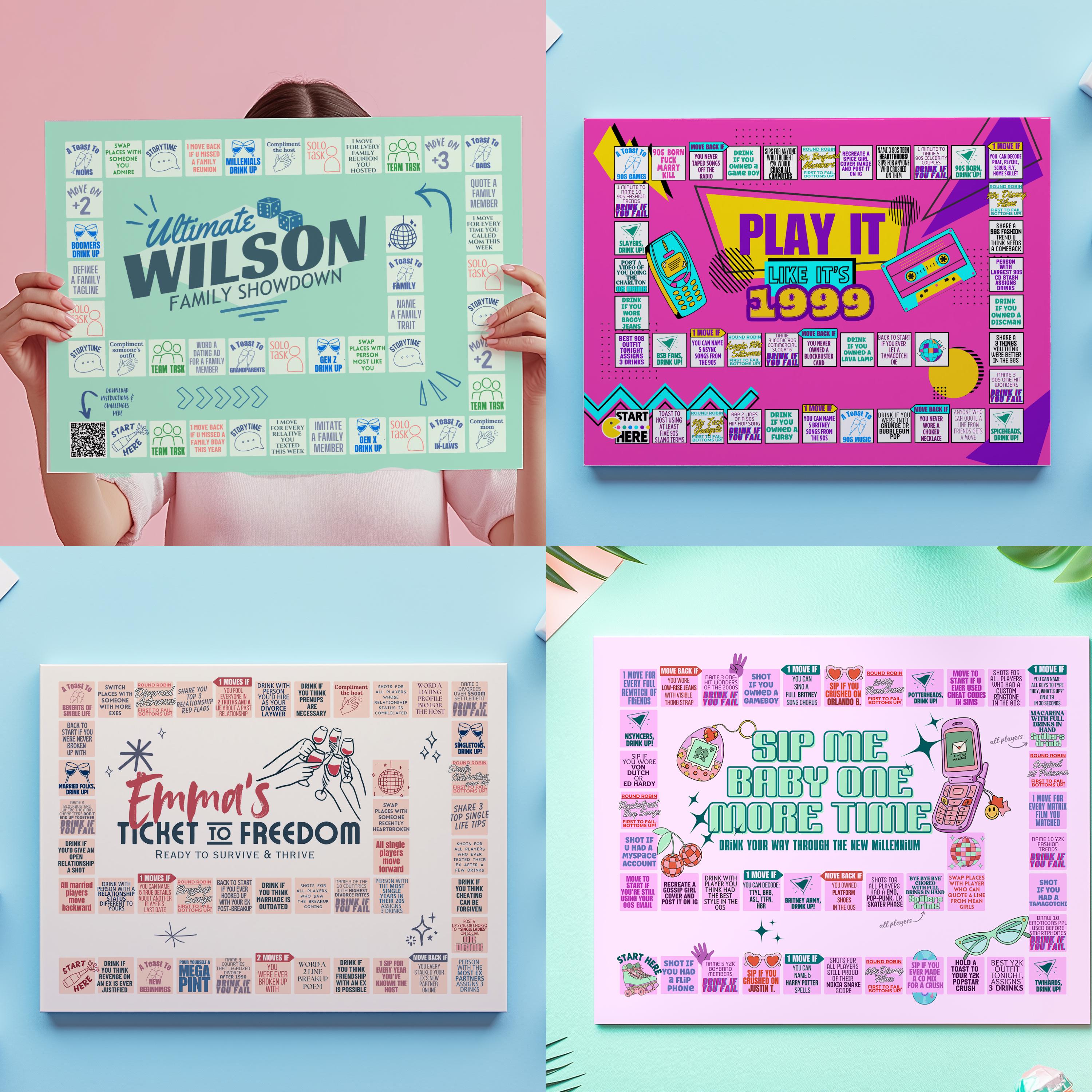 Customized & Printed Board Game (add-on Listing) - Etsy