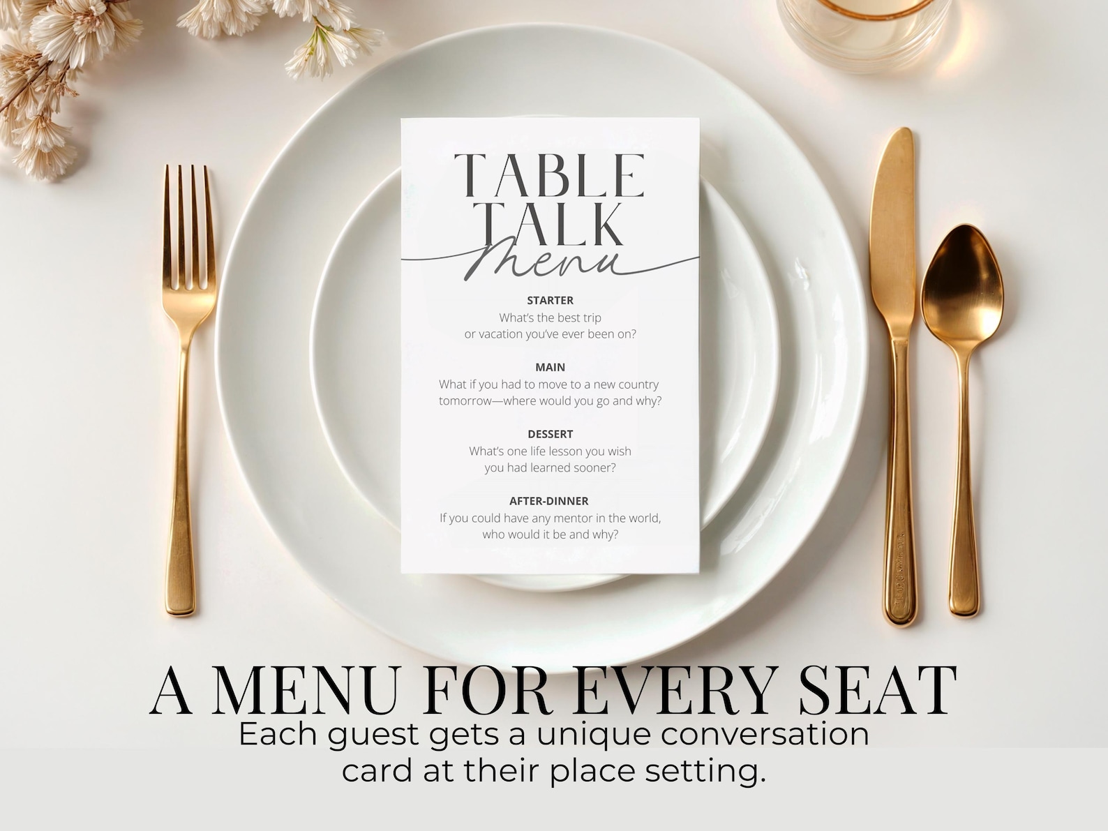Dinner Party Conversation Card Printable Icebreaker Game for Adult ...