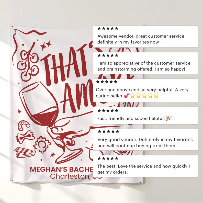 That’s Amore Bachelorette Banner Italy Themed Couple Shower Decor ...