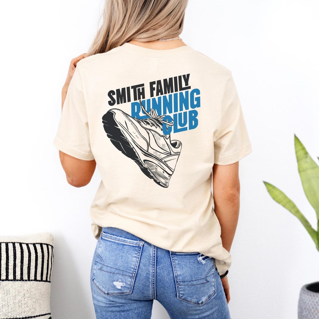Custom Family Running Shirt for Family Marathon Tee Personalised Family ...