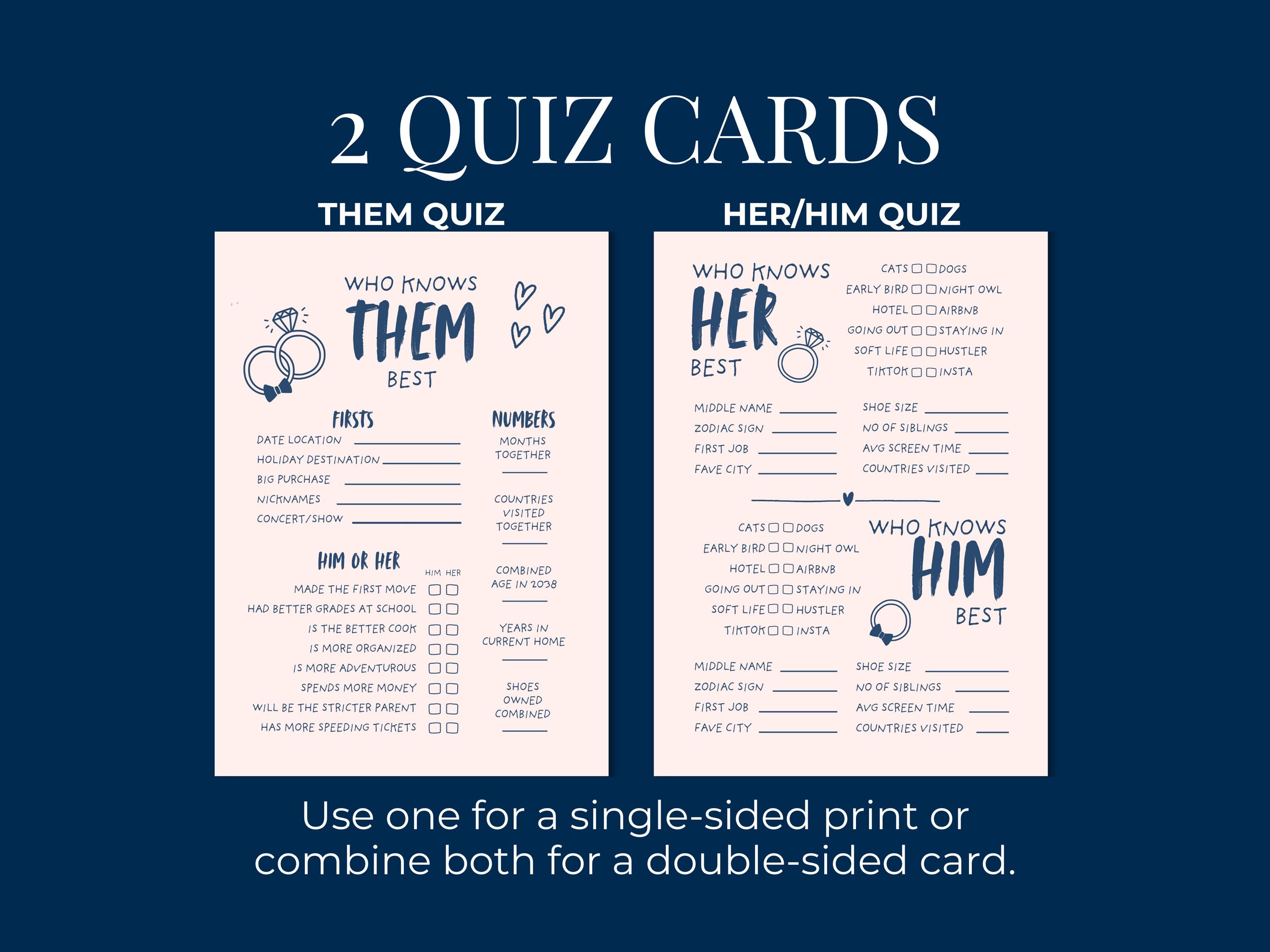 Custom Wedding Guest Game for Engagement Party Activity Printable ...