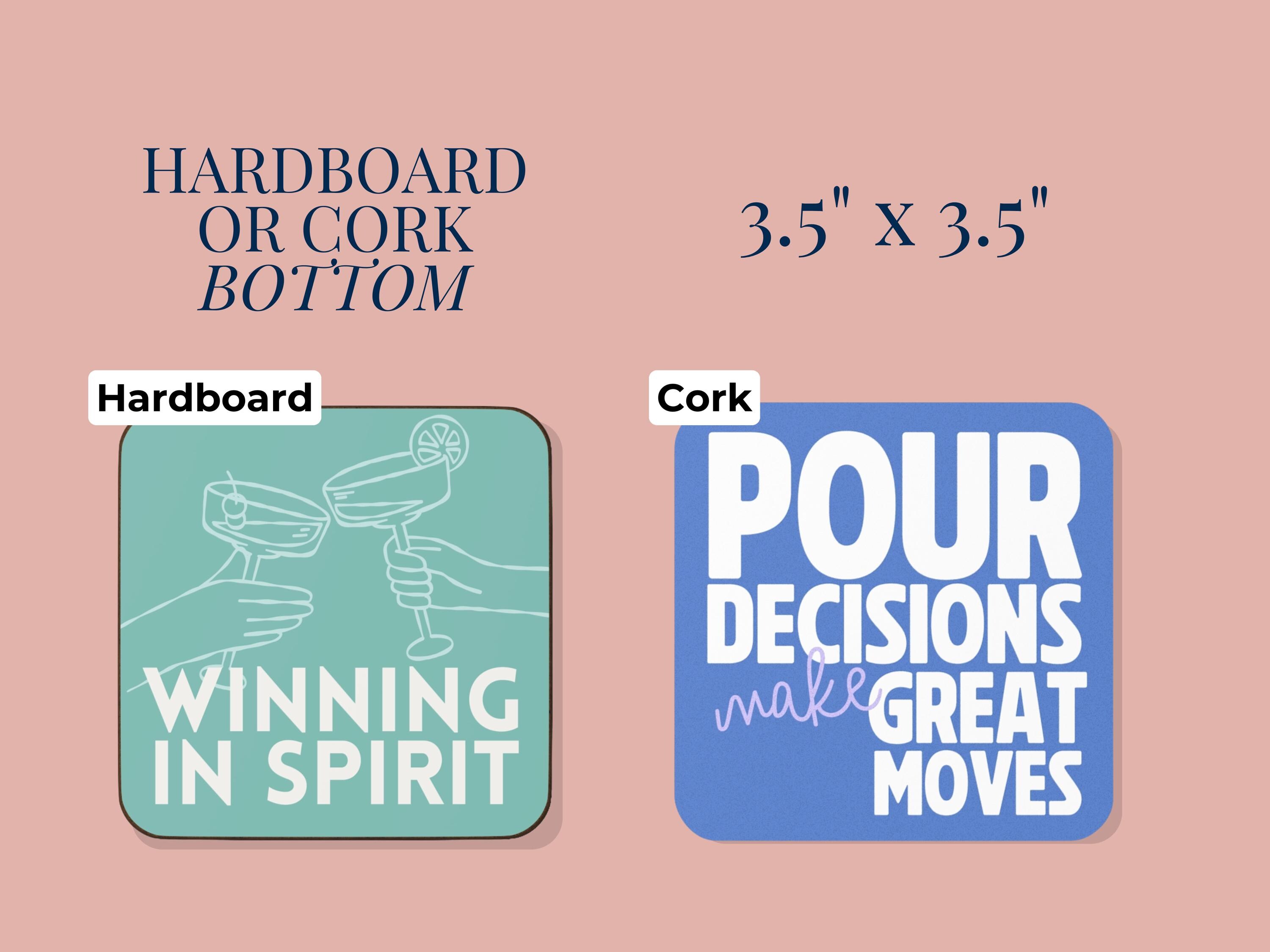 Custom Bookish Coaster Set for Book Lover Gift Personalized Book Club ...