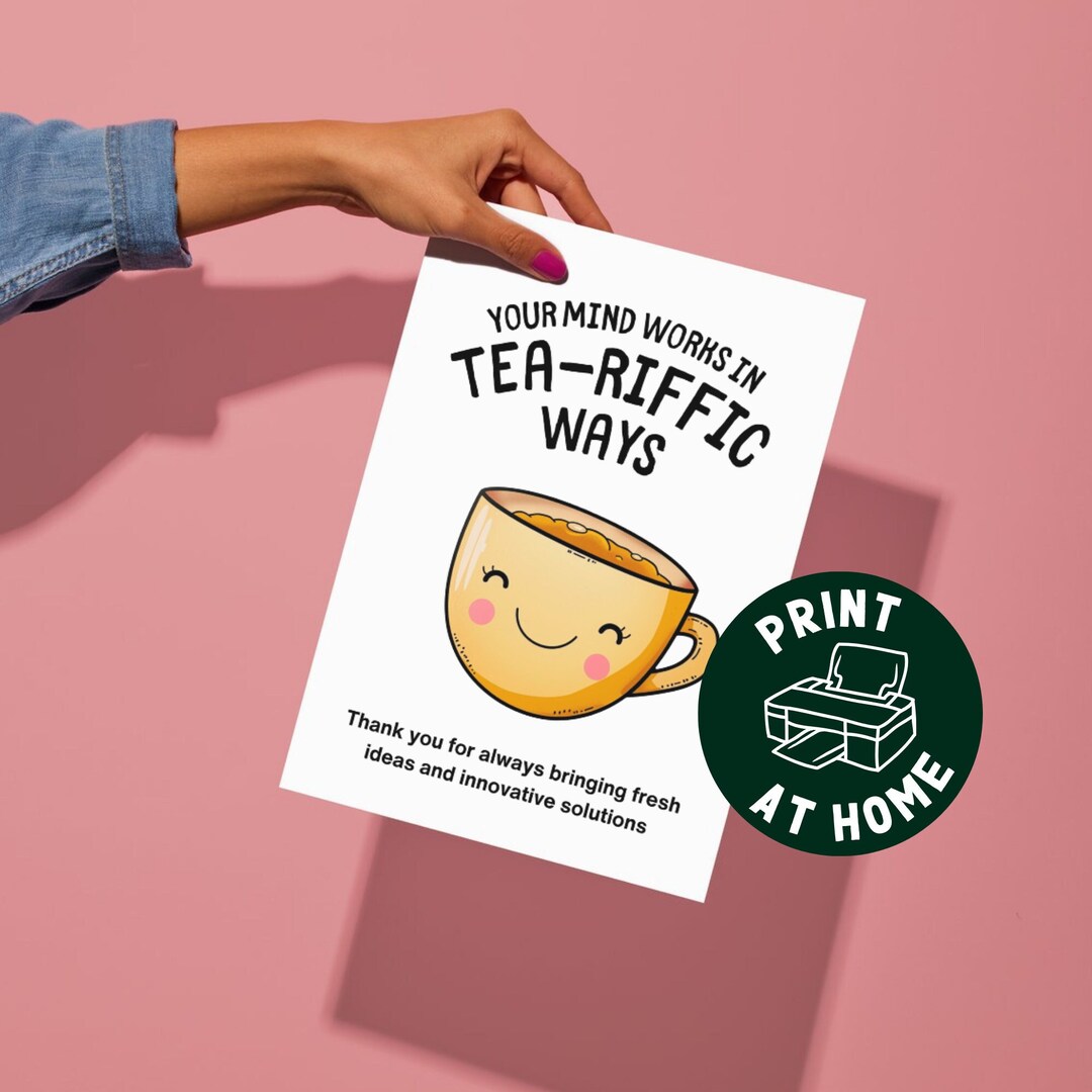 Printable Employee Appreciation Card for Staff Member Achievement ...