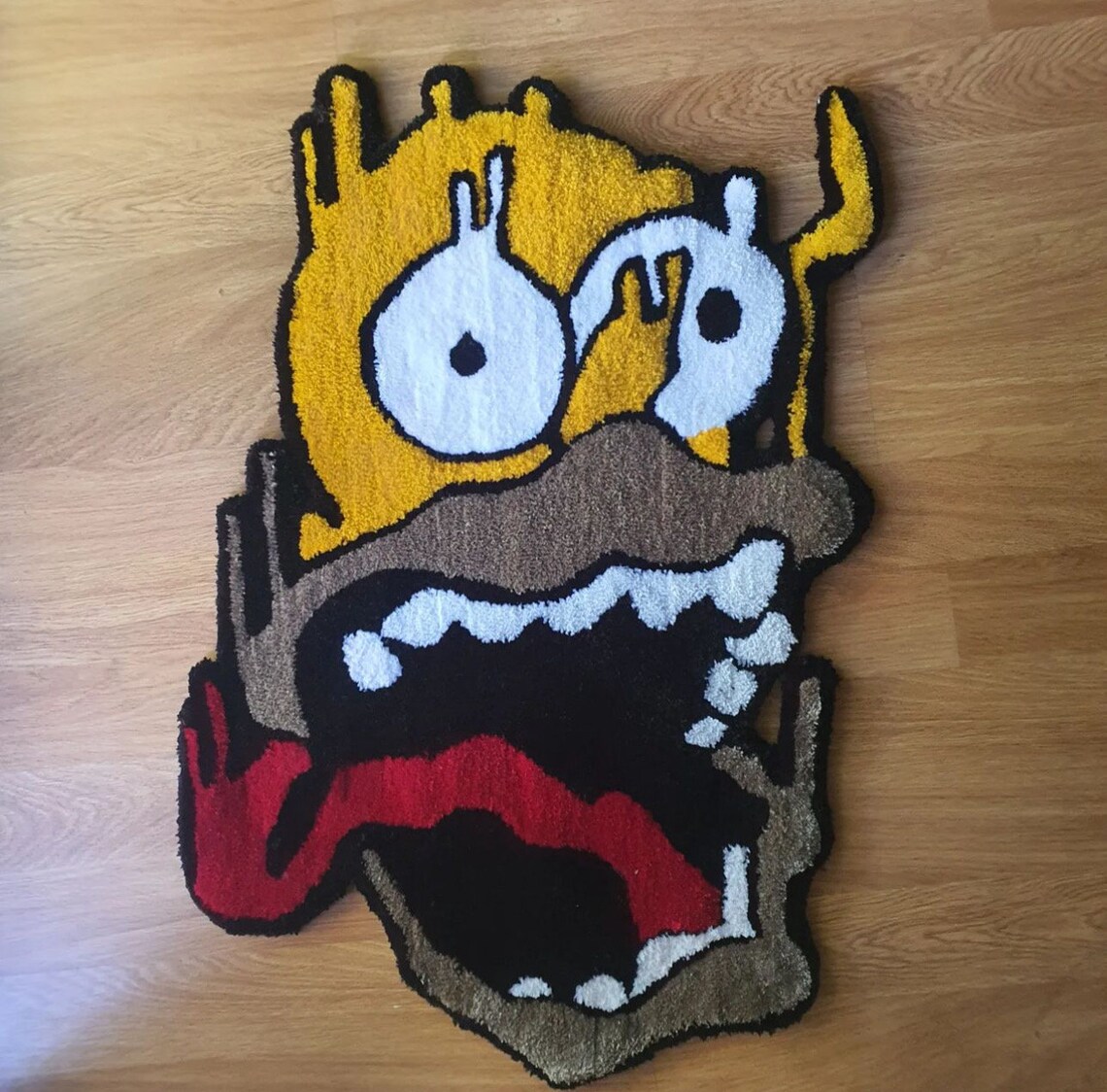 Homer Simpson Trippy Rug - Etsy