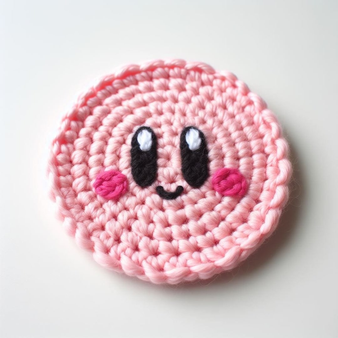 Very Fast Kirby Coaster Crochet Pattern - Etsy