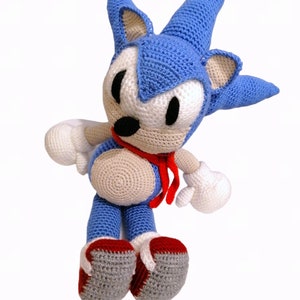 Crochet Sonic the Hedgehog Pattern Amigurumi DIY Easy Step-by-step ...