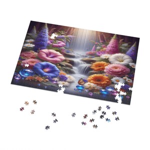 Jigsaw Puzzle for Adults 1000 Piece September Birth Flowers Gemstone ...