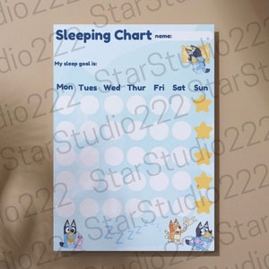 Printable A4 Sleep Chart, Bedtime Routine, Reward Chart, Sticker Chart ...
