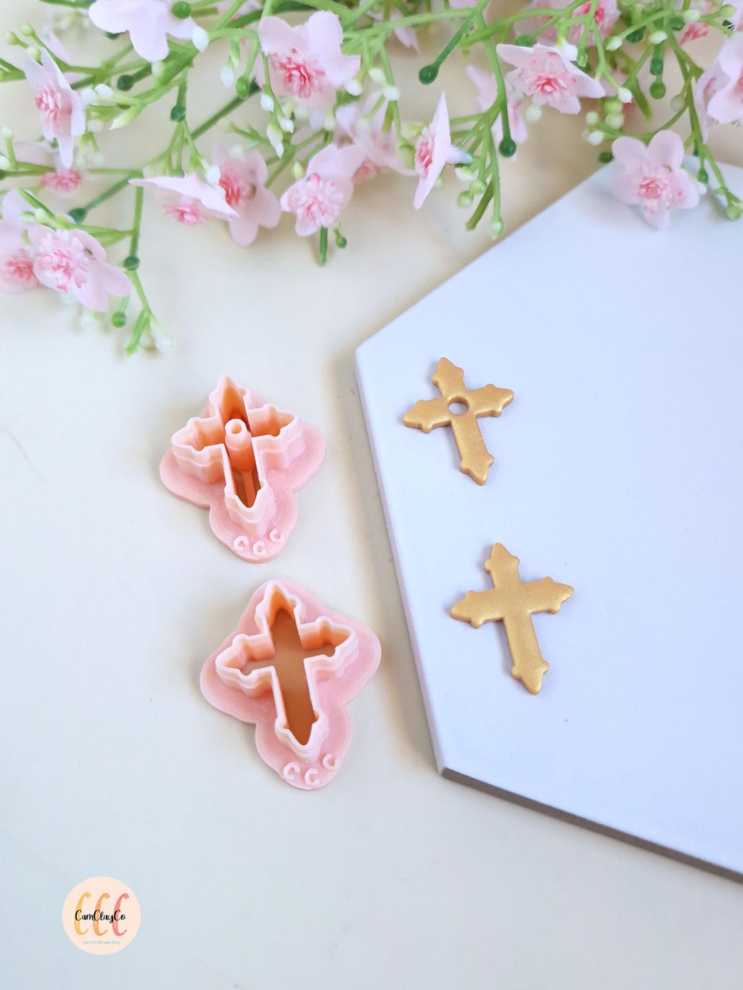 3D Cross-shaped Cookie Cutters for Making Polymer Clay Jewelry ...