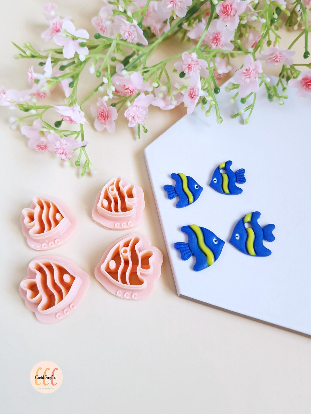 3D Fish Shape Cookie Cutters for Polymer Clay Jewelry Making ...