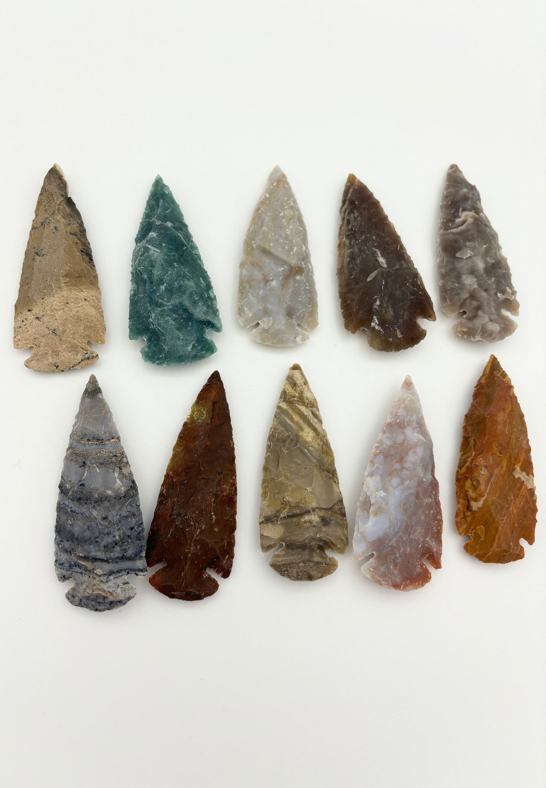 10pc as is 3 Arrowheads, Gemstone Arrowheads, Arrow Head Pendants ...