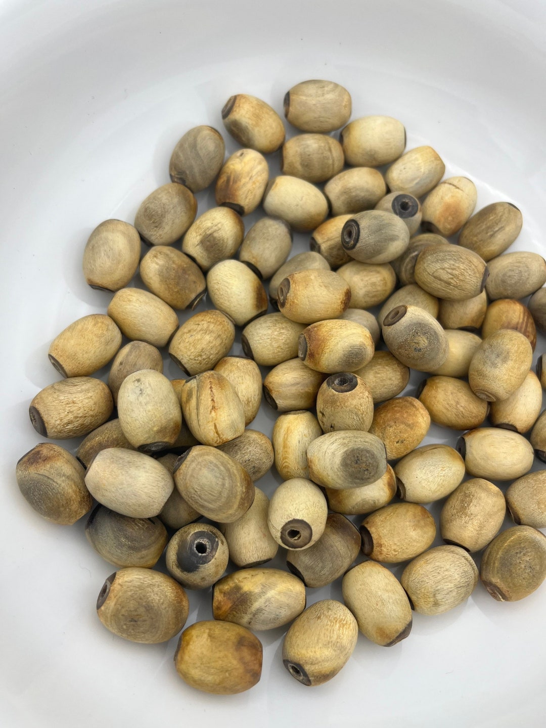 18mm Vintage Burnt Horn Beads, Bulk Horn Beads, Natural Buffalo Horn ...