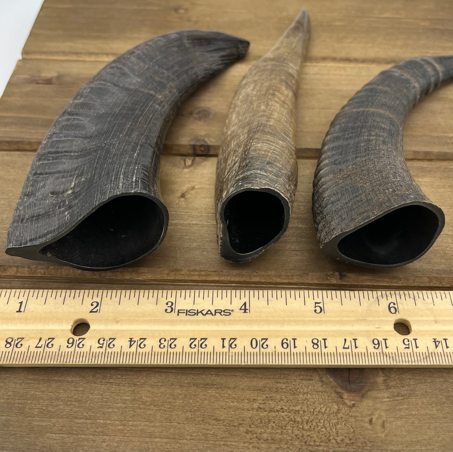 4-9" Goat Horn Tips, Black Goathorn, Natural Horn, Animal Horn, Horn ...