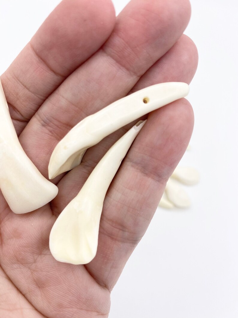 10pc Water Buffalo Teeth Bone Tooth Bone Beads Tooth - Etsy