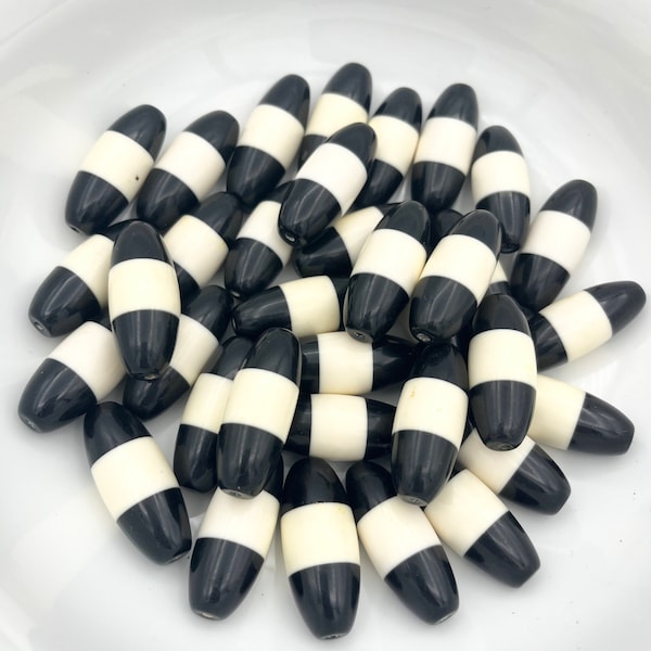 White Horn Beads - Etsy