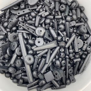 1/2lb Black Bone Bead Mix, Carved Bone, Bead Lot, Half Pound, Bone ...