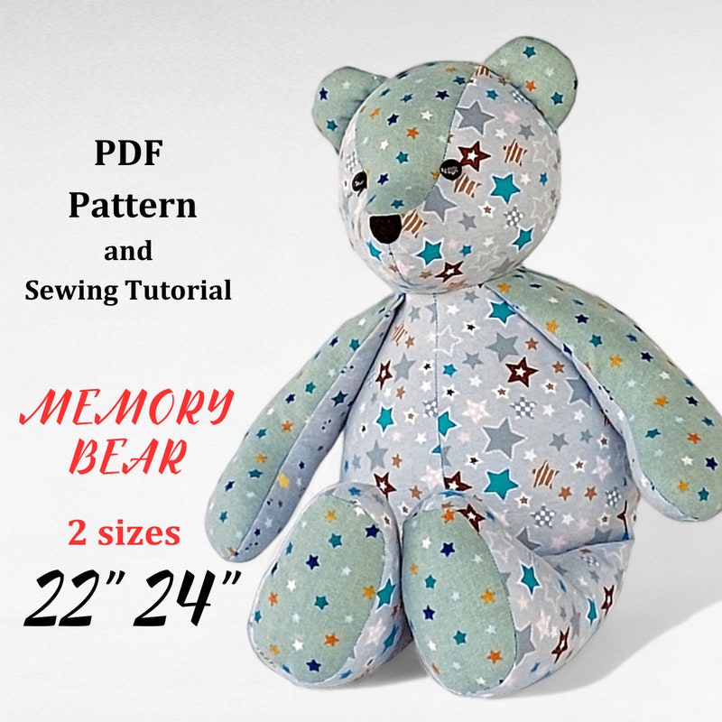 Memory Bear Pattern - Etsy