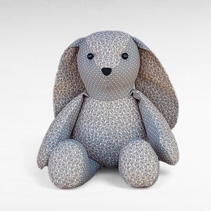 Memory Bunny Pattern, Keepsake Bunny Sewing Pattern, Rabbit Soft Toy ...