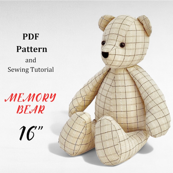 Memory Bear Sewing Pattern - Etsy