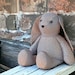 Memory Bunny Pattern, Keepsake Bunny Sewing Pattern, Rabbit Soft Toy ...