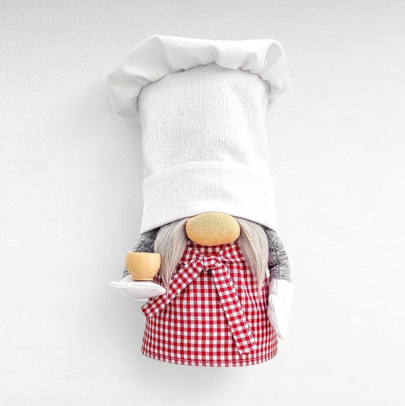 Chef Kitchen Gnome Sewing Pattern: Scandinavian Tomte Nisse (PDF) - Etsy