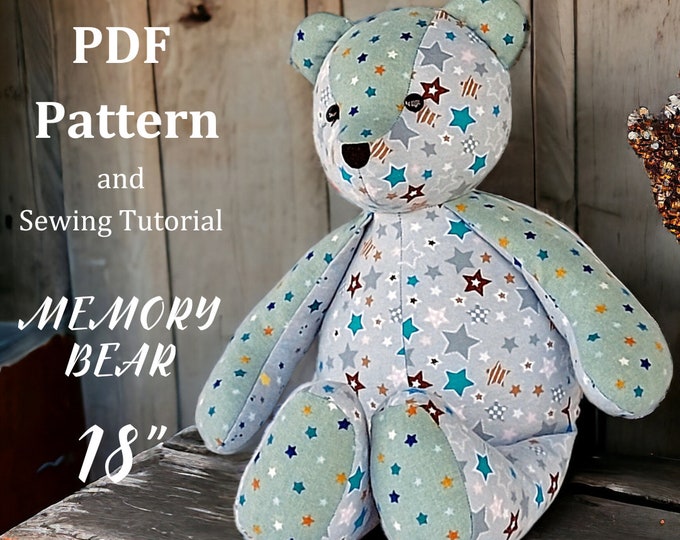 Memory Bear Pattern, Keepsake Bear Sewing Pattern, Teddy Bear, Stuffed Bear Pattern - Etsy Canada