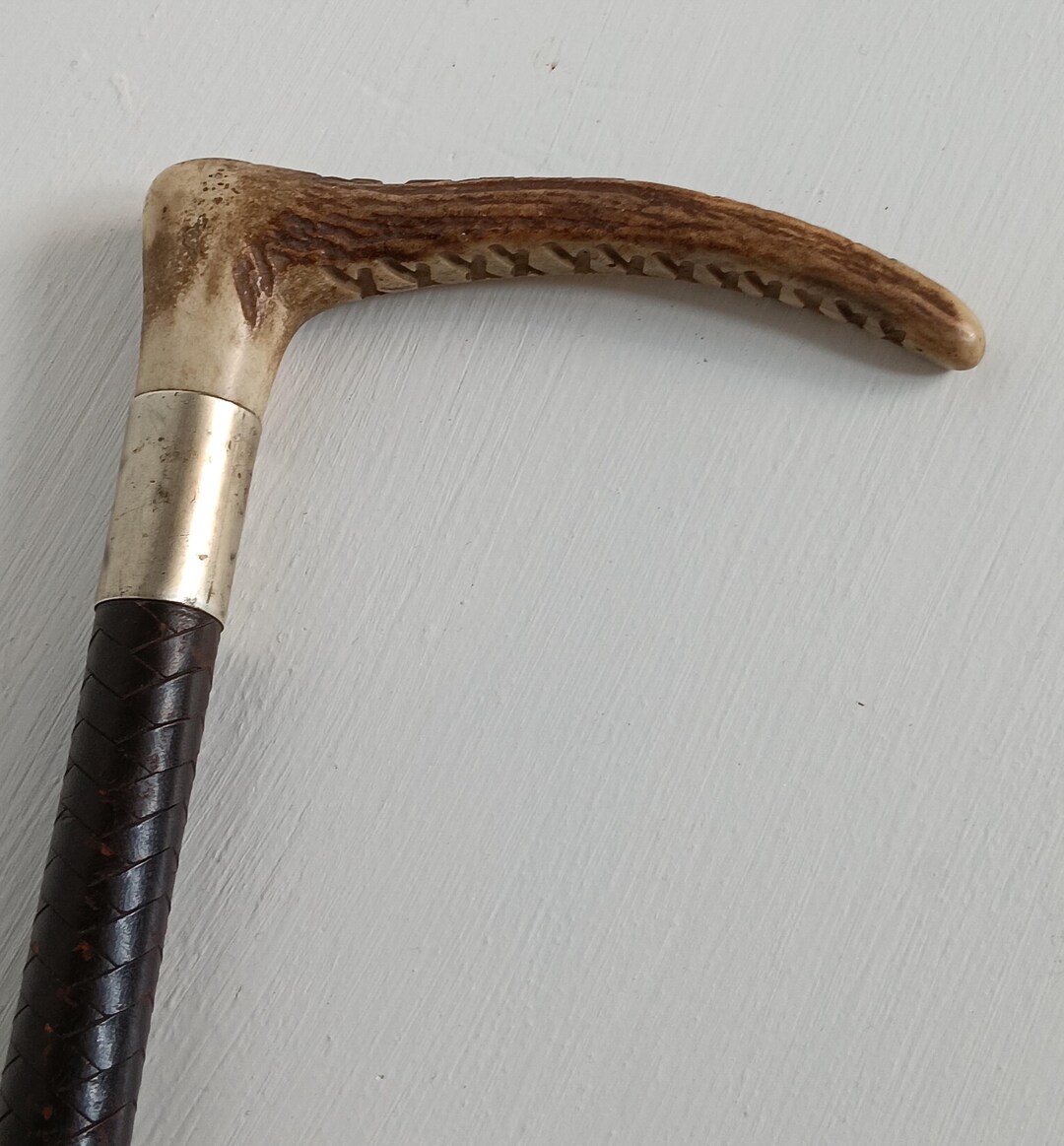 Riding Crop Whip.vintage Staghorn , Antler Handled English Riding Crop ...