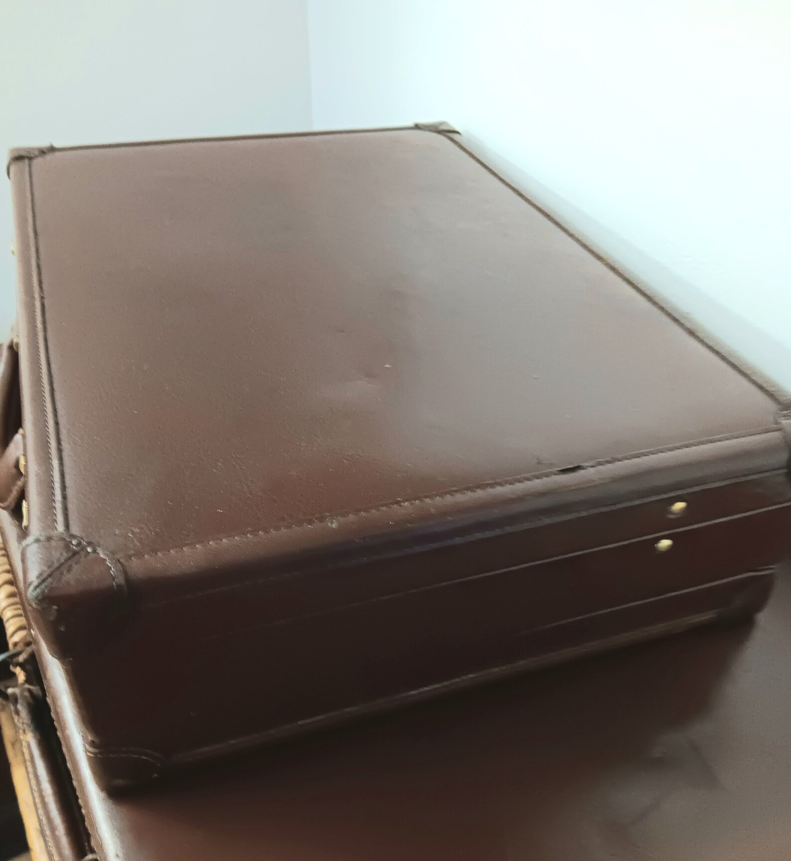 Vintage Leather Attache Case . Briefcase. Document Case. - Etsy