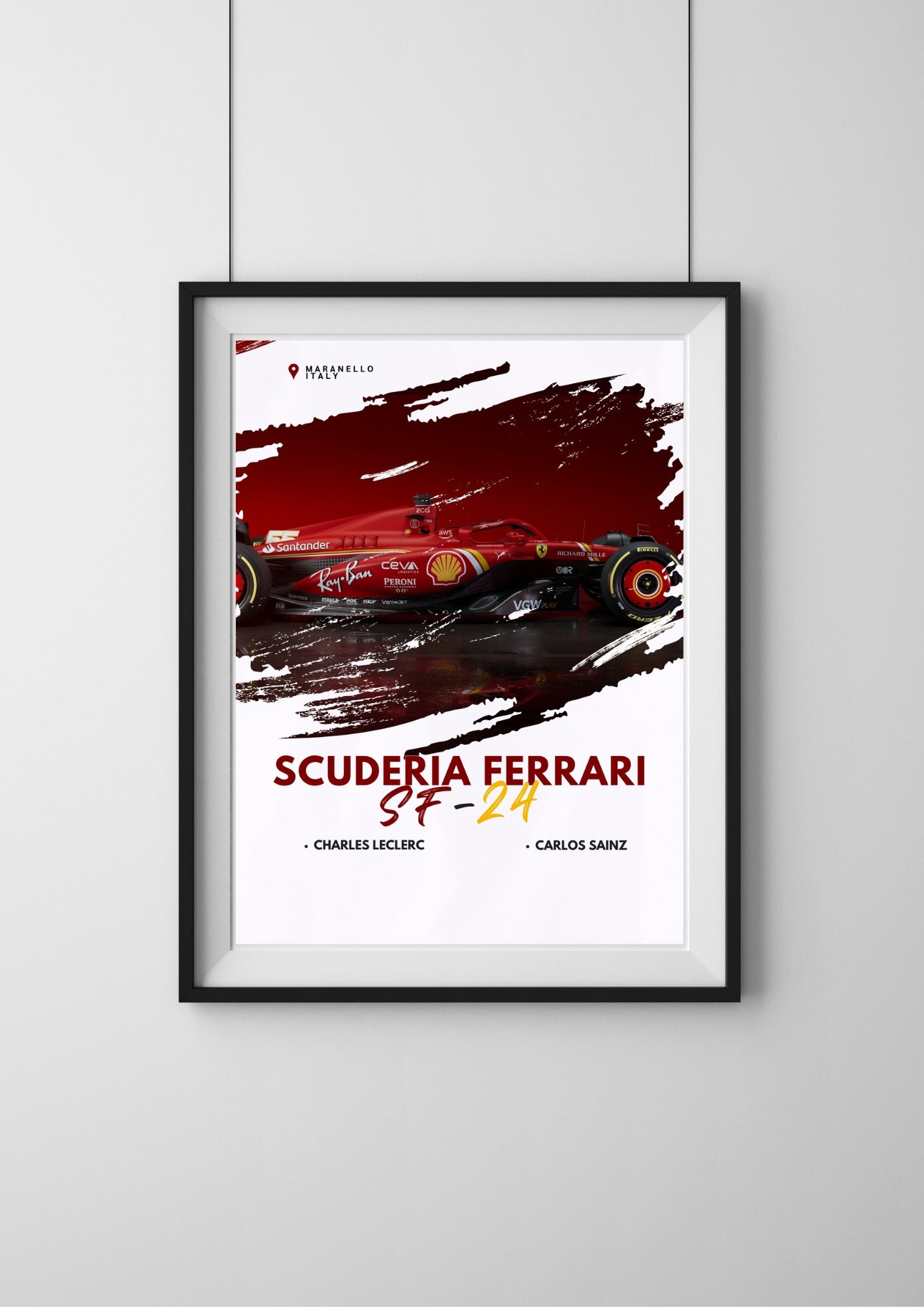 Scuderia Ferrari F1 A3 Poster Digital Download - Etsy