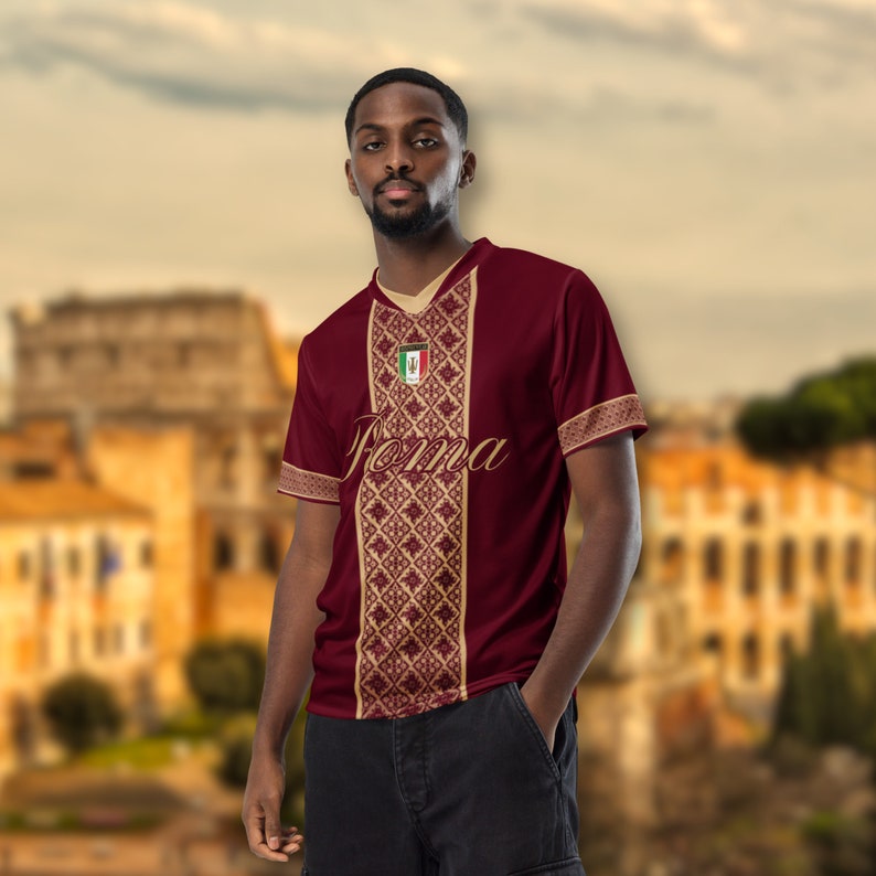 Rare Soccer Jersey Italy Streetwear Jersey Roma Renaissance Design ...