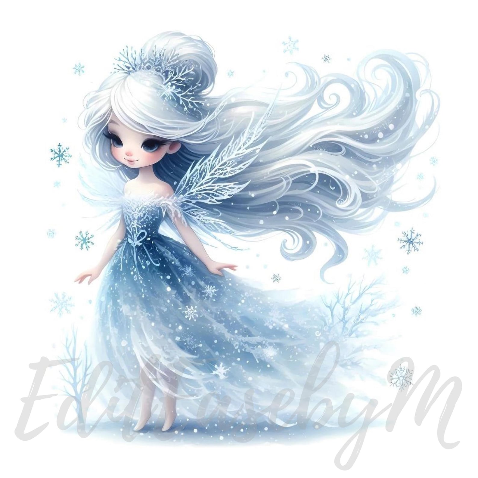 Frosty Snow Sprite Clipart | 10 High-quality 300 DPI Jpegs Commercial ...