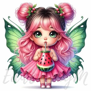 Watermelon Fizz Sprite Clipart | 10 High-quality 300 DPI Jpegs ...