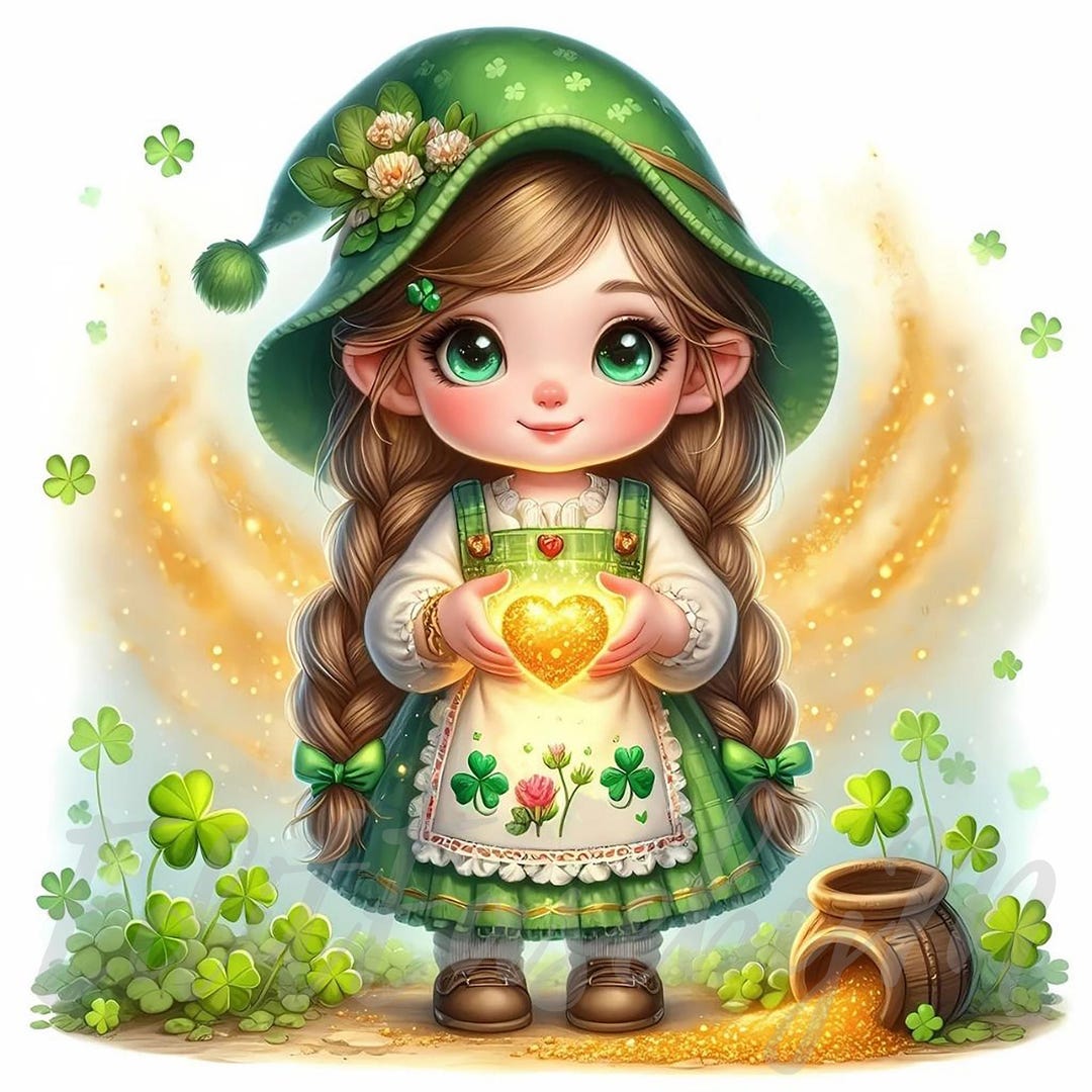Claddagh Crafter Gnome Clipart | 10 High-quality 300 DPI Jpegs ...