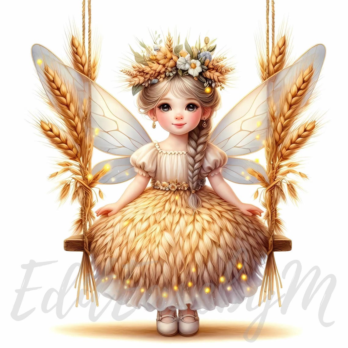 Wheatfield Fairy Clipart | 10 High-quality 300 DPI Jpegs Commercial Use ...