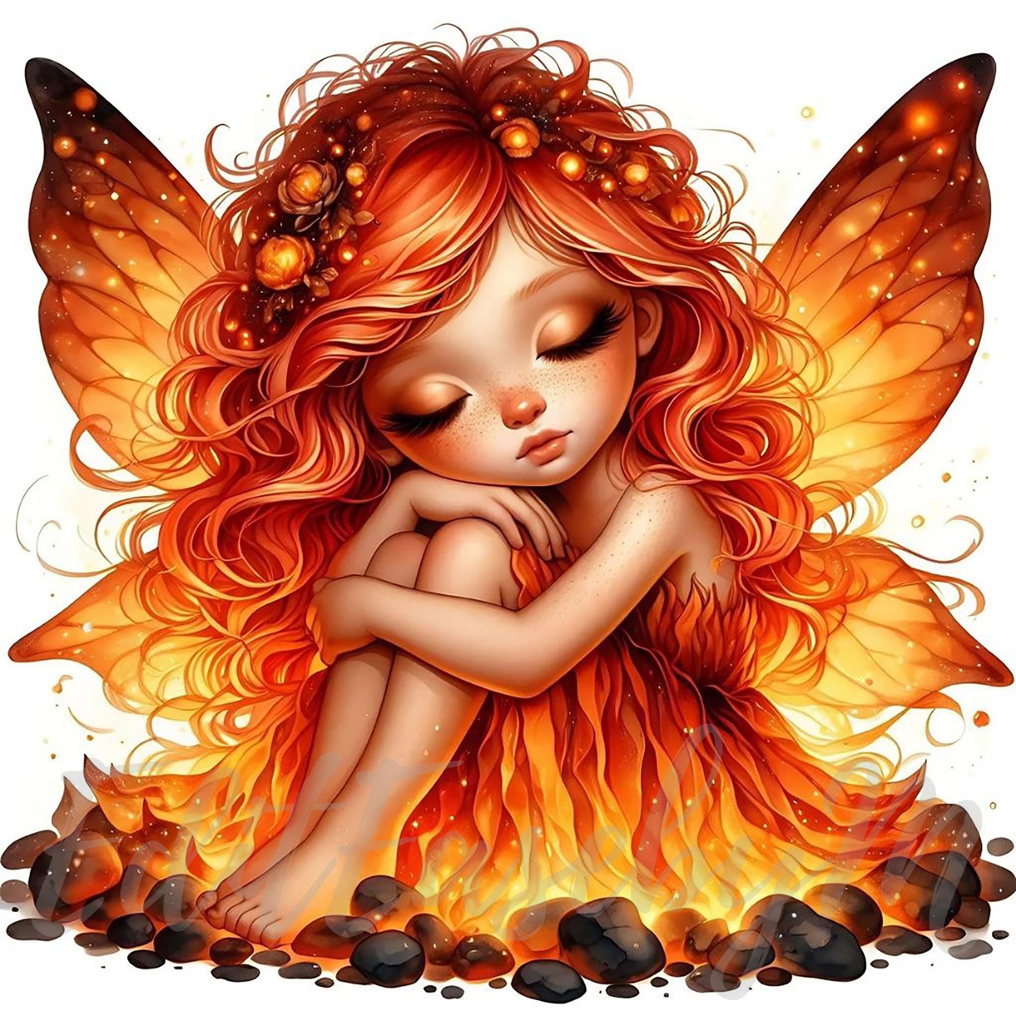 Ember Glow Fairy Clipart | 10 High-quality 300 DPI Jpegs Commercial Use ...