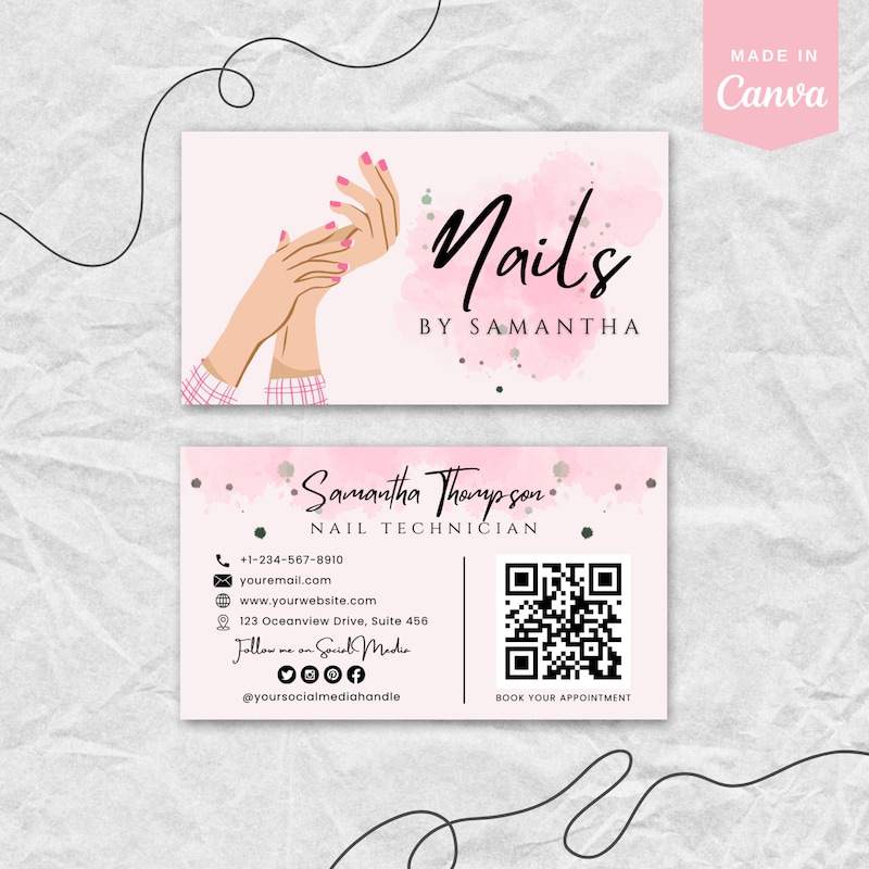 Nail Card - Etsy