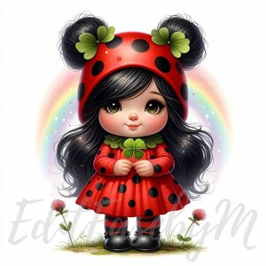 Dottie Clovermint Gnome Clipart | 10 High-quality 300 DPI Jpegs ...