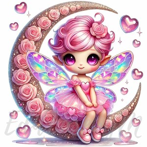 Love Sprite Fairy Clipart | 10 High-quality 300 DPI Jpegs Commercial ...