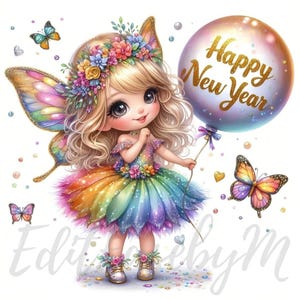 Confetti Fairy Clipart | 10 High-quality 300 DPI Jpegs Commercial Use ...