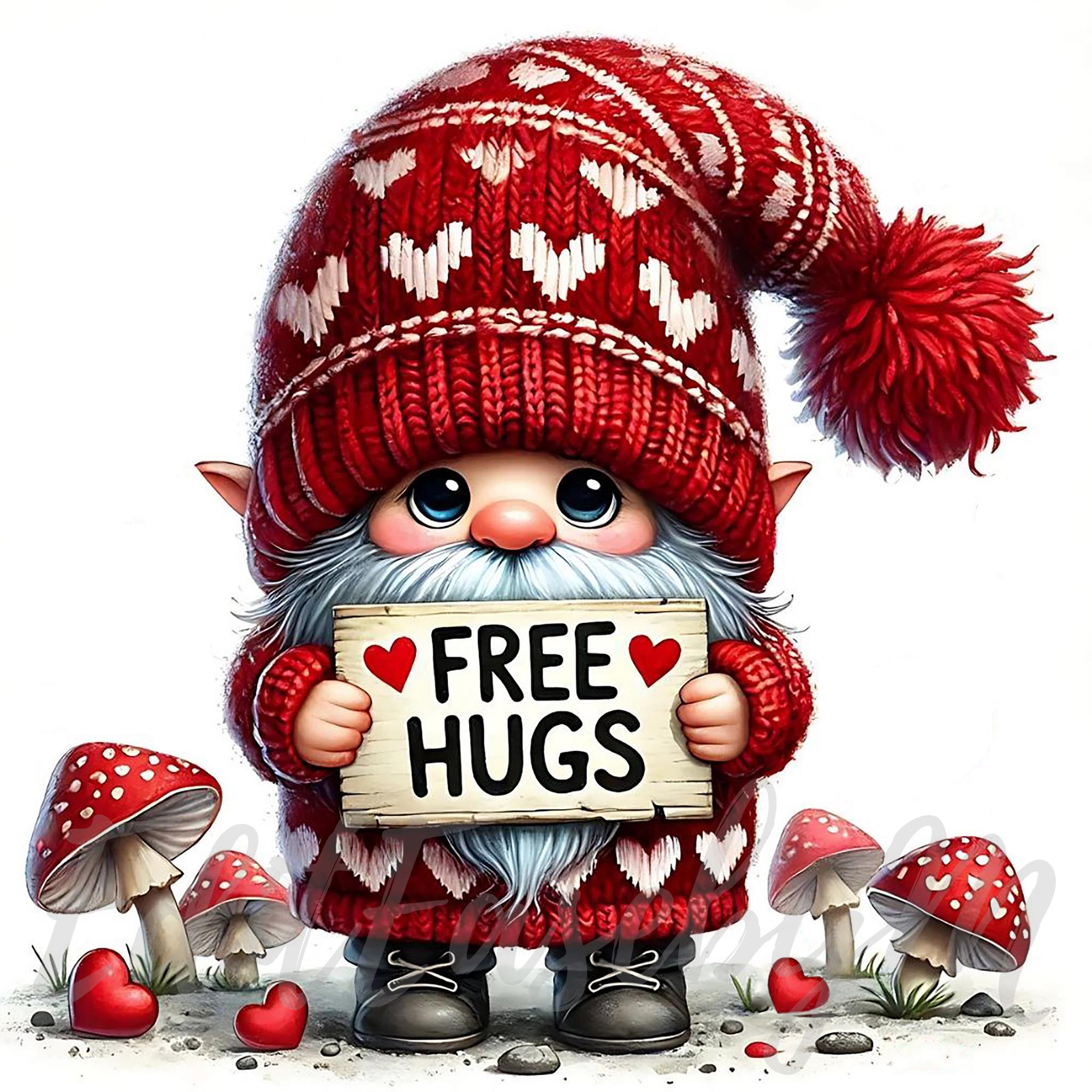 Huggable Gnome Clipart | 10 High-quality 300 DPI Jpegs Commercial Use ...