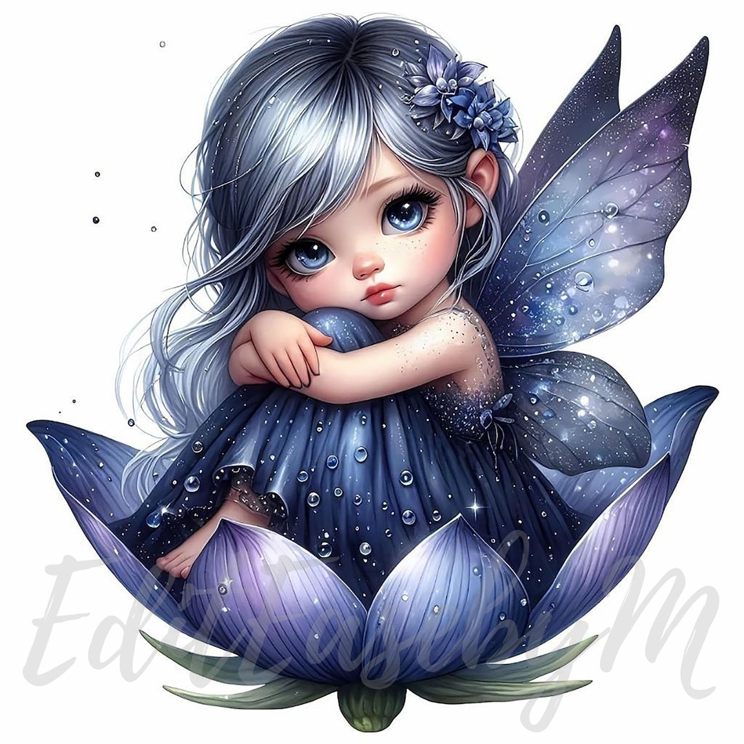 Starlit Dewdrop Fae Clipart | 10 High-quality 300 DPI Jpegs Commercial ...