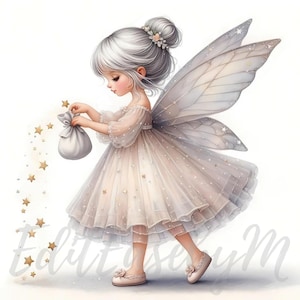 Christmas Wish Fairy Clipart | 10 High-quality 300 DPI Jpegs Commercial ...
