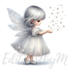 Christmas Wish Fairy Clipart | 10 High-quality 300 DPI Jpegs Commercial ...