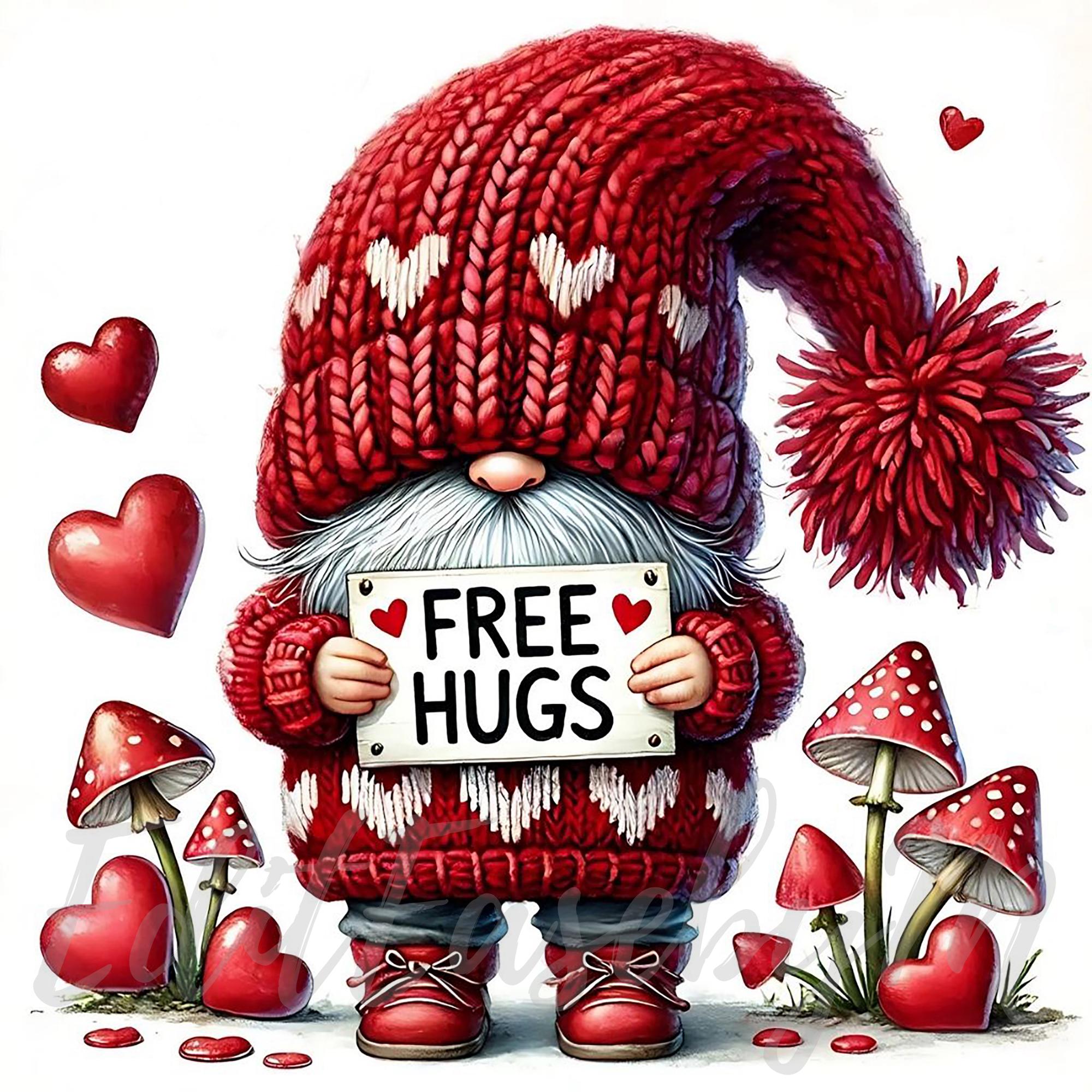 Huggable Gnome Clipart | 10 High-quality 300 DPI Jpegs Commercial Use ...