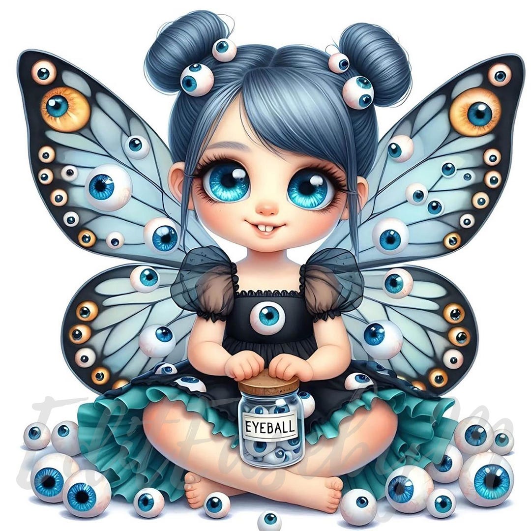 Eyeball Collector Fairy Clipart | 10 High-quality 300 DPI Jpegs ...