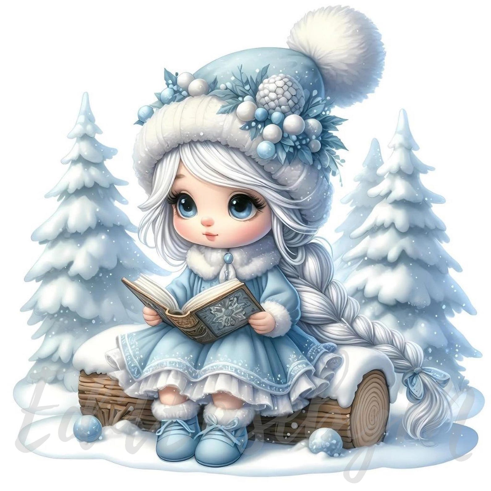 Snowdrift Gnome Clipart | 10 High-quality 300 DPI Jpegs Commercial Use ...